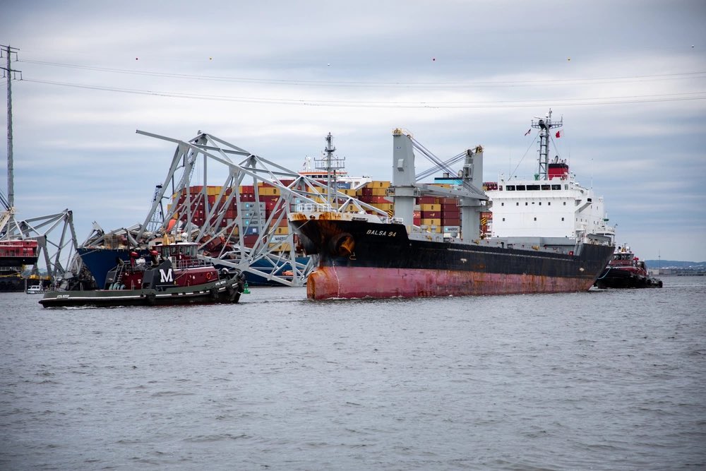 First commercial ships sail through Baltimore’s deep-draft channel ...